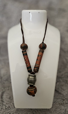 Antique Handmade Silver and Clay Beads~Made in Peru | eBay