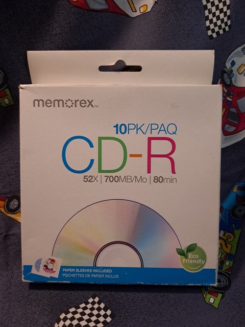 7 PK Memorex Cd-r 52x 700mb/mo 80 Min Blank CD Discs in Paper Sleeves ...