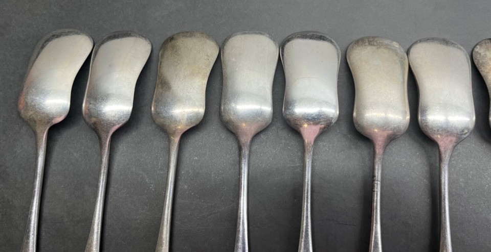 RARE SET FRENCH CHRISTOFLE FIDELIO BAGUETTE ICE CREAM SPOONS 12 PIECES ...