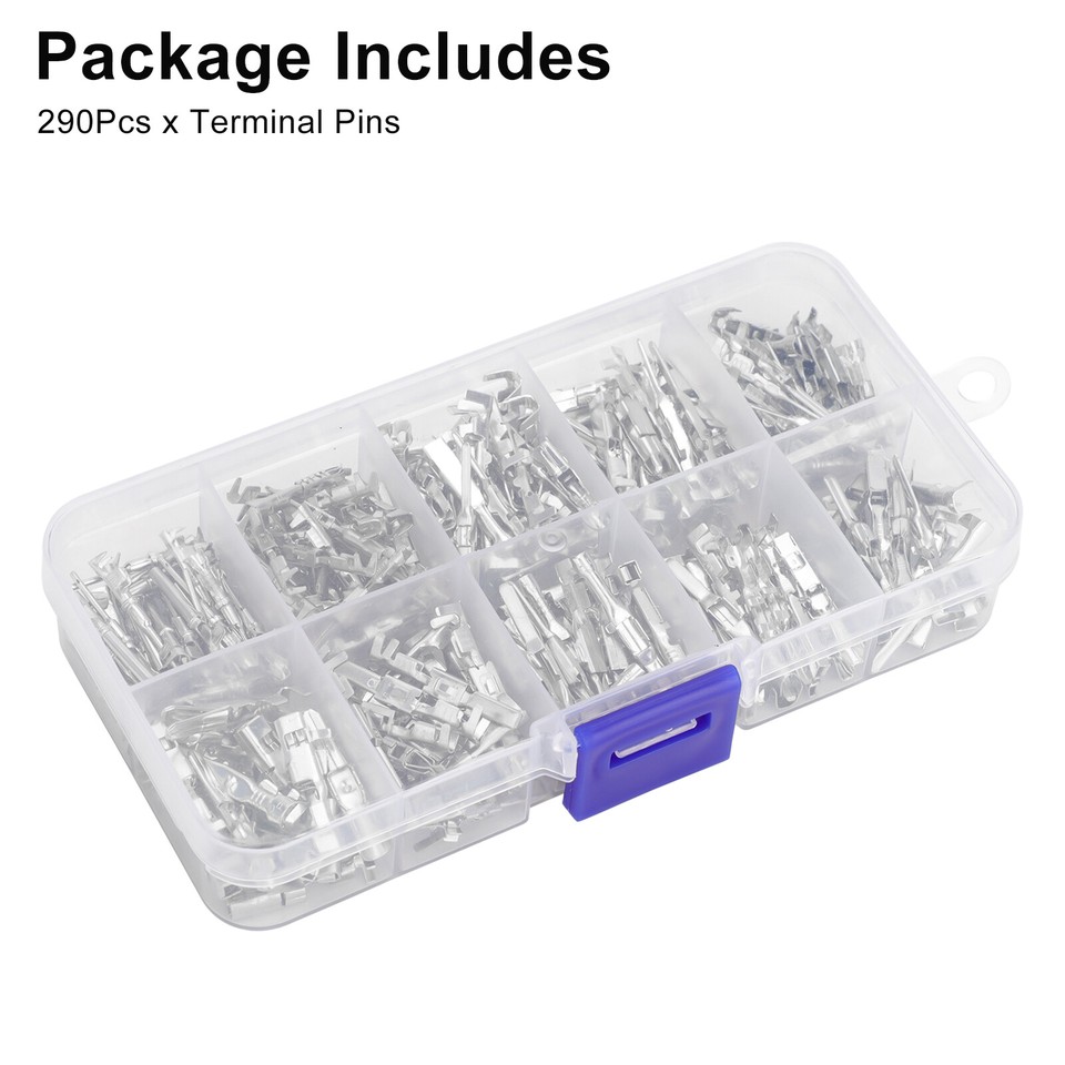 290Pcs Car Electrical Wire Terminal Male&Female Pins Kit Auto Electric ...