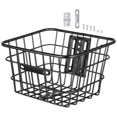Electric Scooter Front Basket Stainless Handle Storage Bicycle Hanging ...