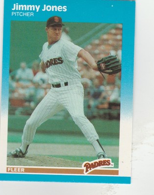 FREE SHIPPING-MINT-1987 (PADRES) Fleer Update #54 Jimmy Jones | eBay