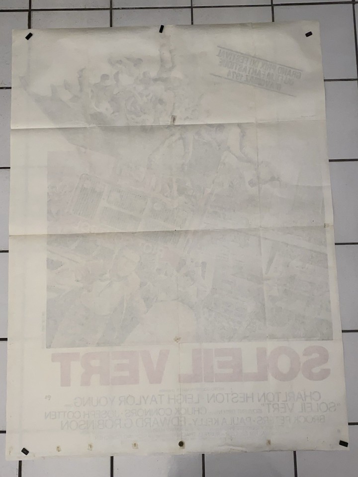 Soleil Vert Soylent Green Affiche Poster et Jeu Photos Original 1973 | eBay