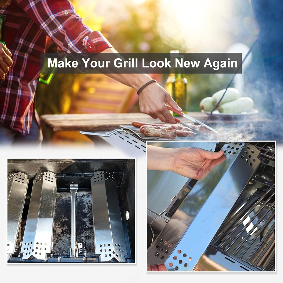 Heat Plate Shield Flame Tamer Replacement for Nexgrill Backyard Grill ...