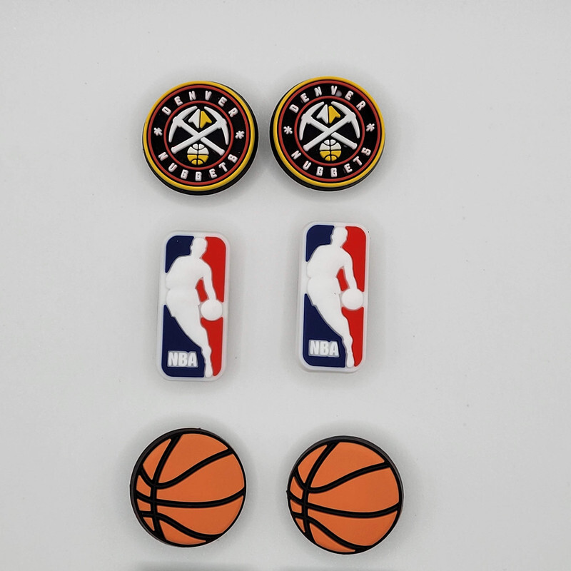 NBA Denver Nuggets Basketball Team For Crocs Shoe Charms Jibbitz - 6 ...