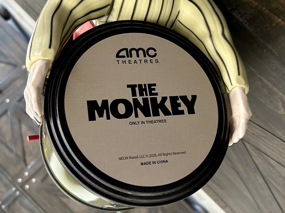 New 2025 The Monkey Movie AMC Popcorn Tin Bucket Arms Move Stephen King ...