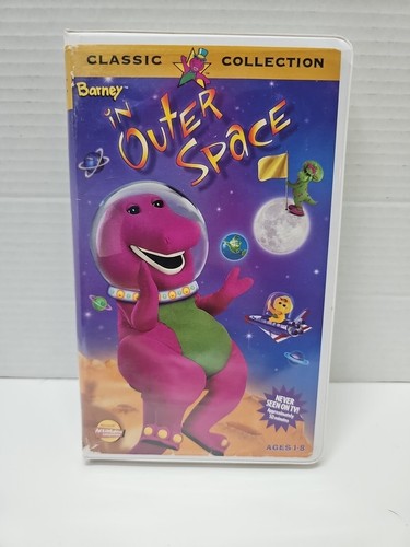 Barney in Outer Space VHS Tape 1998 Classic Collection Lyrik Studio ...