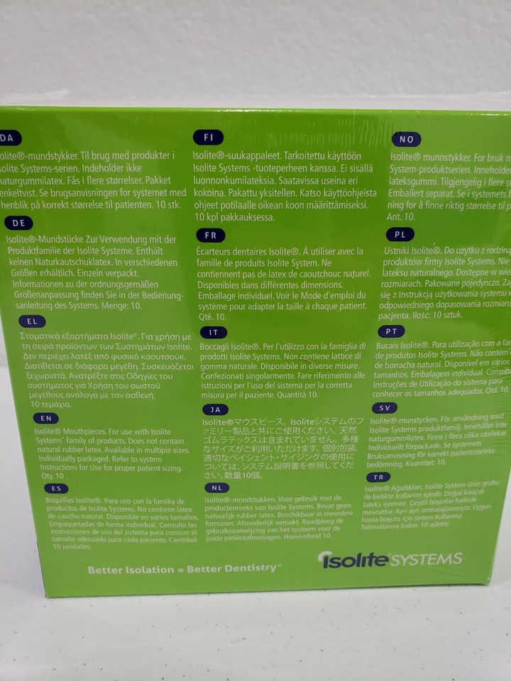 Isolation Dental Mouthpieces Size Extra Small for Isolite Isodry ...