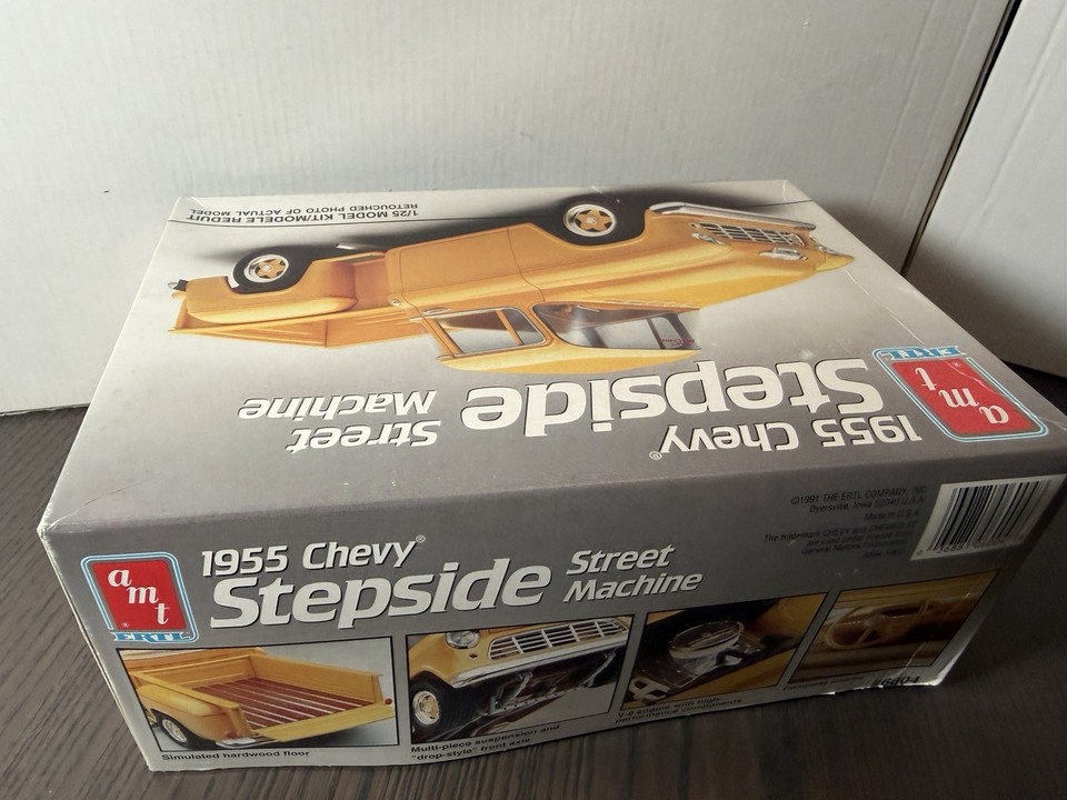 1955 Chevy Stepside Street Machine AMT ERTL 1/25 Model Kit - New Open ...