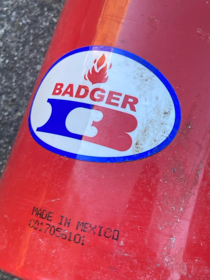 BADGER 5MB-6H Fire Extinguisher Steel Red ABC Lot of 2 EMPTY NEED ...