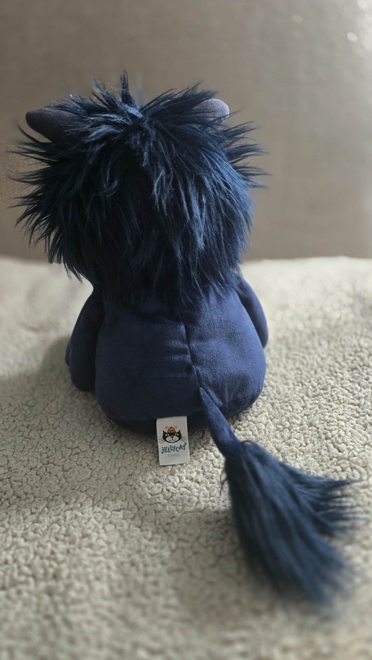 Jellycat London Luda Monster Stuffed Animal Dark Blue Plush 17" | eBay