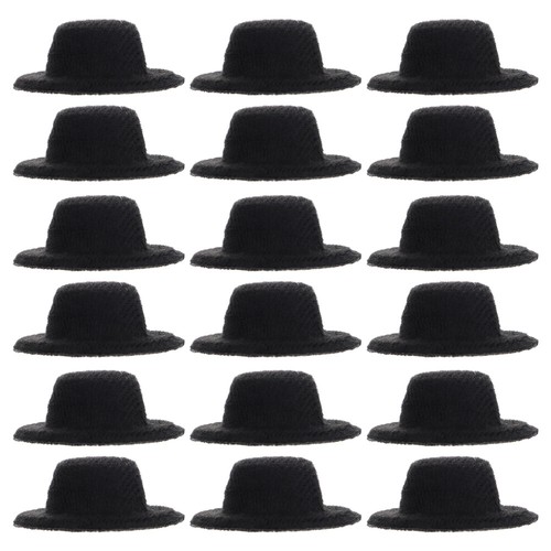 20Pcs Mini Black Top Hats For Crafts Mini Top Hats Crafts miniature ...