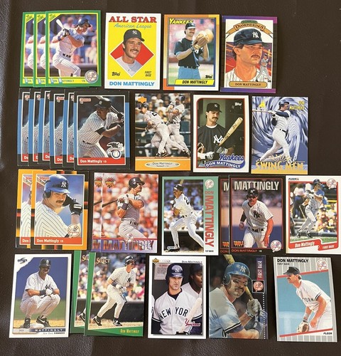 Don Mattingly Baseball Cards Lot of 28 SHARP CARDS | eBay
