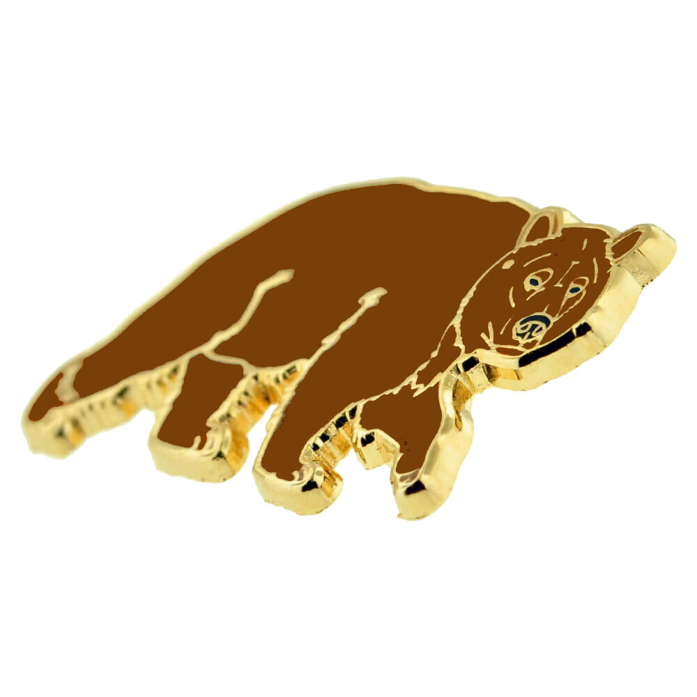 PinMart's Brown Grizzly Bear Wild Animal Enamel Lapel Pin | eBay