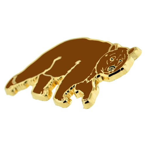 PinMart's Brown Grizzly Bear Wild Animal Enamel Lapel Pin | eBay