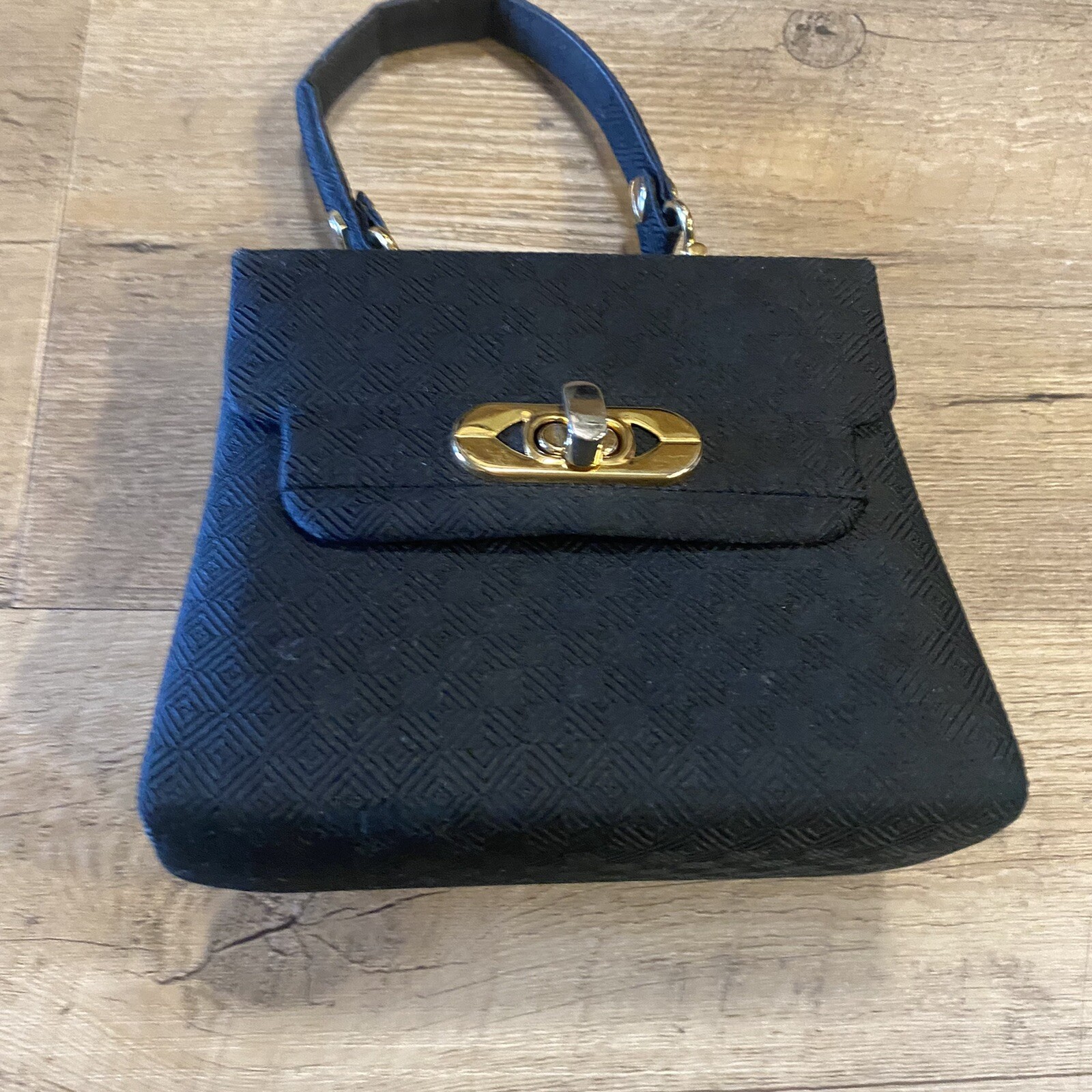 Jim Thompson Mini Black Thai Silk Small Bag - Gem