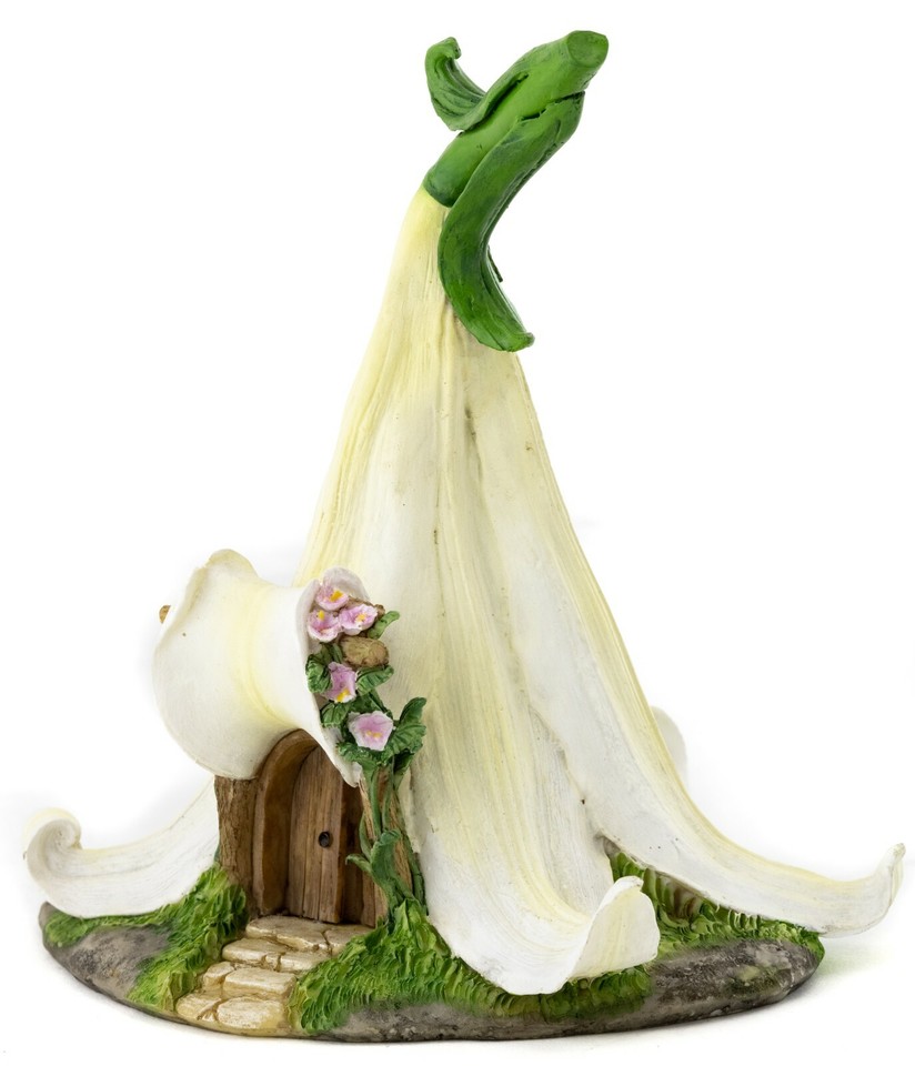 White Lily Fairy House TO 4868 Miniature Fairy Garden | eBay
