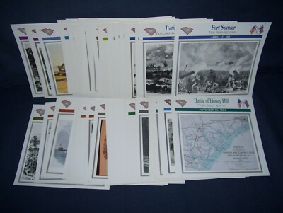Civil War Cards South Carolina Card Lot of 64 Atlas 1995 Used | eBay