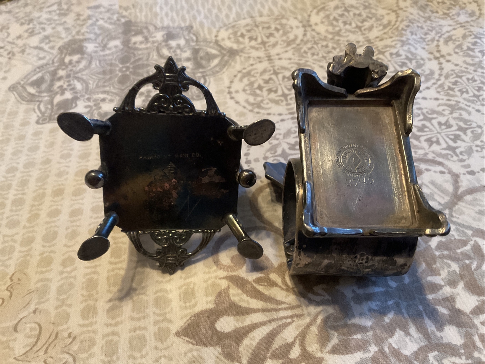 ANTIQUE VICTORIAN PAIRPOINT SILVER-PLATE NAPKIN RING PAIR | eBay