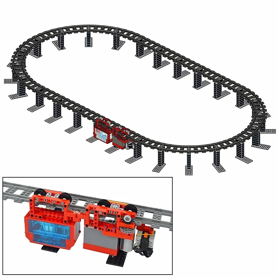 RC Model Track Monorail Electric Motor Train for Lego Kit Building ...