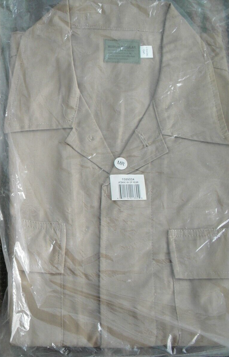 NEW Army BDU Atlanco Tan Khaki Ripstop Military Fatigue Jacket Shirt ...