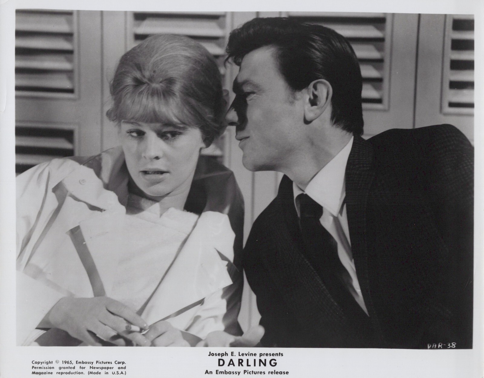 Julie Christie + Laurence Harvey in Darling (1965) Vintage Photo M 286 | eBay