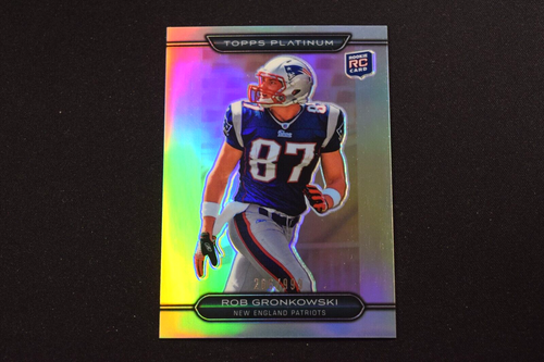 Rob Gronkowski 2010 Topps Platinum #122 Patriots Rookie Card Refractor ...