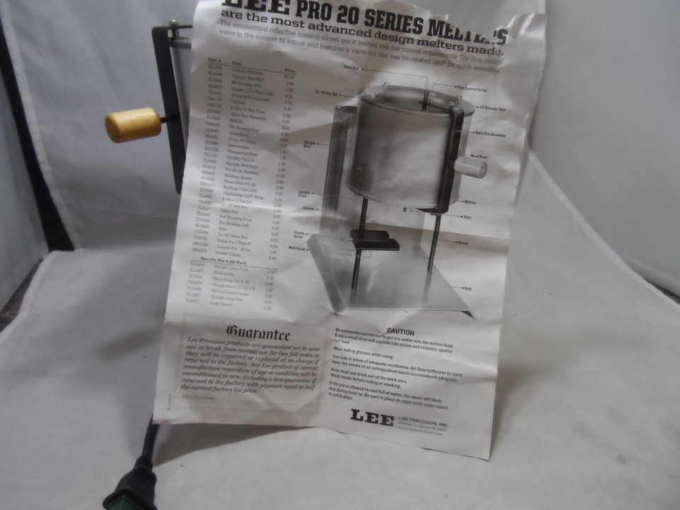 GREAT NOS Lee Pro 4-20 Electric Lead Melting Pot!! Got 2 See It!! | eBay