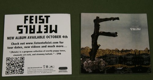 FEIST Metals Album Cover Pic RARE PROMO [10] STICKERS | eBay