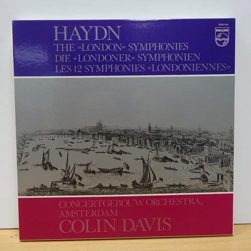 6725 010 HAYDN London Symphonies CONCERTGEBOUW COLIN DAVIS PHILIPS 6LP ...