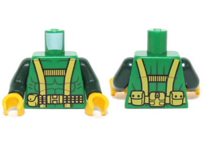 LEGO - Minifig Torso Muscles Outline with Yellow Harness Straps ...