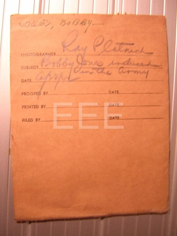 3 1942 Bobby Jones Golfer WW2 Army by Ray Platnick Old Photo Negative ...