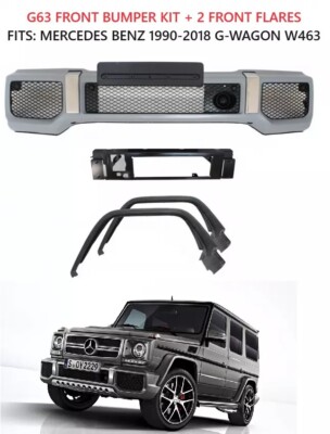 G63 Front Bumper Cover Kit + 2 Front Flares G-Wagon AMG Body Kit G65 ...