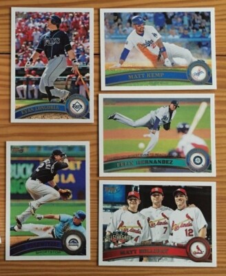 2011 Topps Series 1 & 2 - You Pick 5 - Complete Your Set - Stars ...