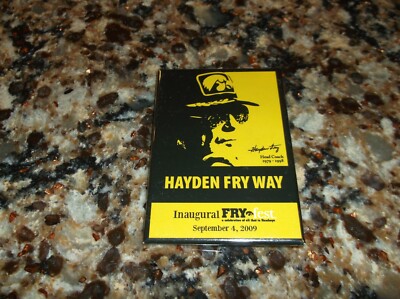 2009 Fry Fest Pinback Button Pin Iowa Hawkeyes Hayden Football Pins ...