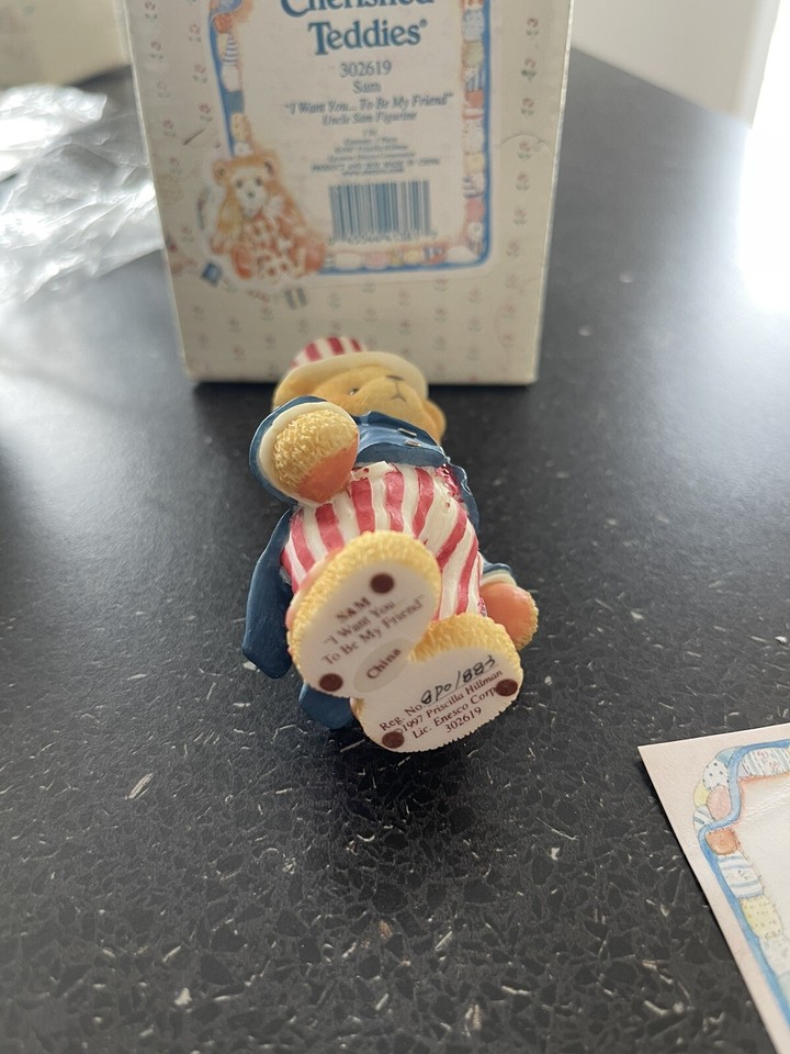 Cherished Teddies Sam 302619 4th July Independence Day America !! B1 | eBay