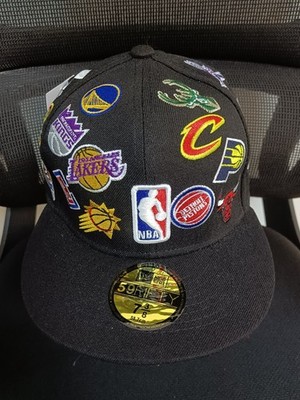 NBA All-Star Team Embroidered Logo Black Flat-Brim Cap 7⅜ | eBay