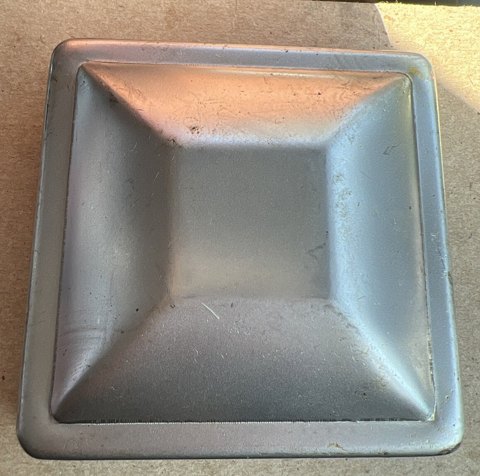 5” Square Pressed Steel Metal Dome Cap Steel 5x5 (For Steel Post) 1 Pc ...