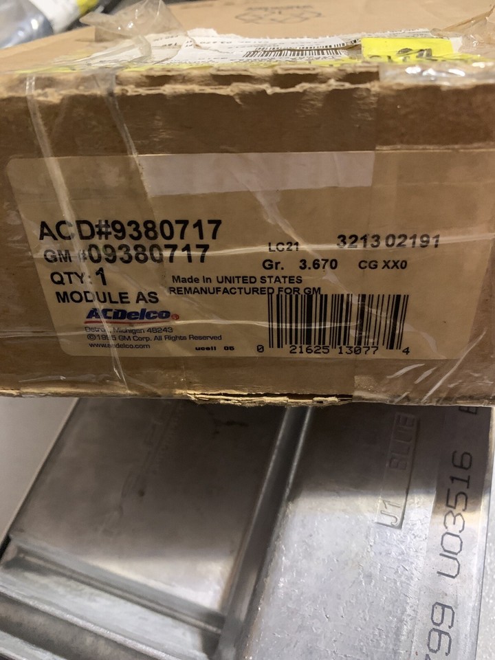 Gm PCM Module Control Reman 09380717 | eBay