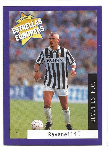 Rare '96 Panini Italy's EUROPEAN SUPER STAR Fabrizio Ravanelli with ...