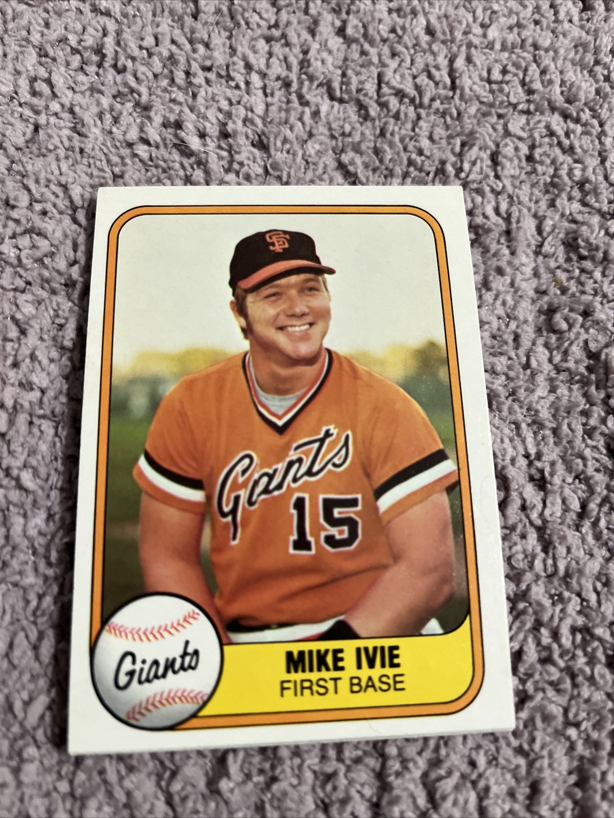 1981 Fleer #435 Mike Ivie San Francisco Giants | eBay