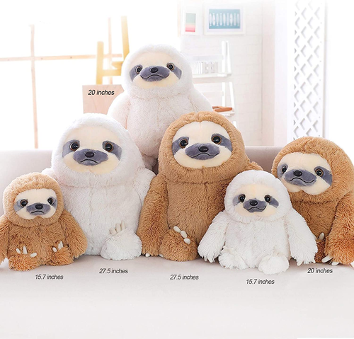 Large Fluffy Sloth Stuffed Animal,Plush Stuffed Animals,Big Stuffed ...