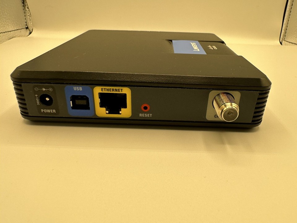 Cisco Linksys Cable Modem Black CM100 with USB Ethernet Connections ...