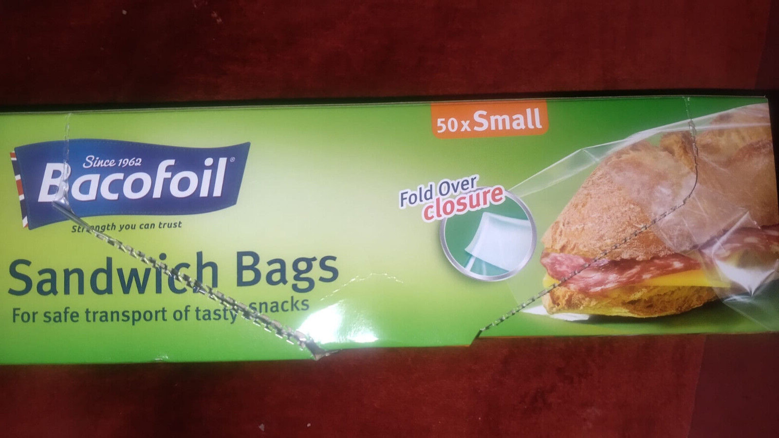 Bacofoil Sandwich Bags 50 Small / Fold over closure│1L│24 x 17cm ...