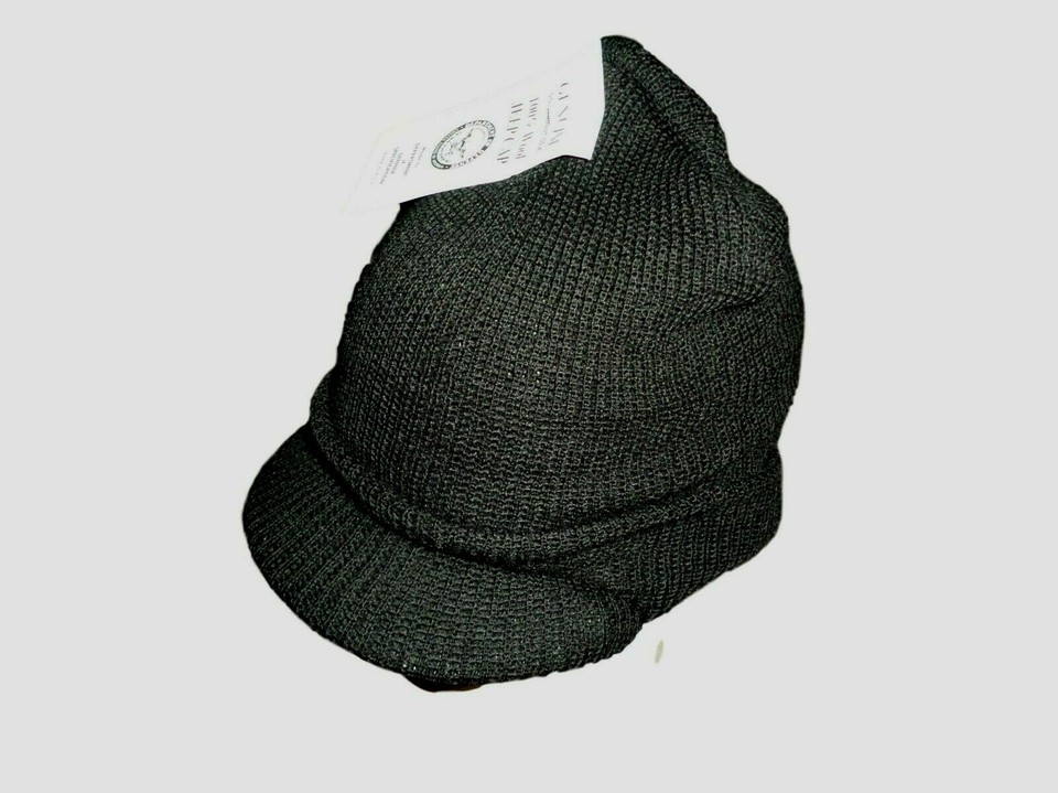 NEW GENUINE MILITARY BLACK JEEP WATCH CAP 100% WOOL 2 PLY U.S.A MADE ...