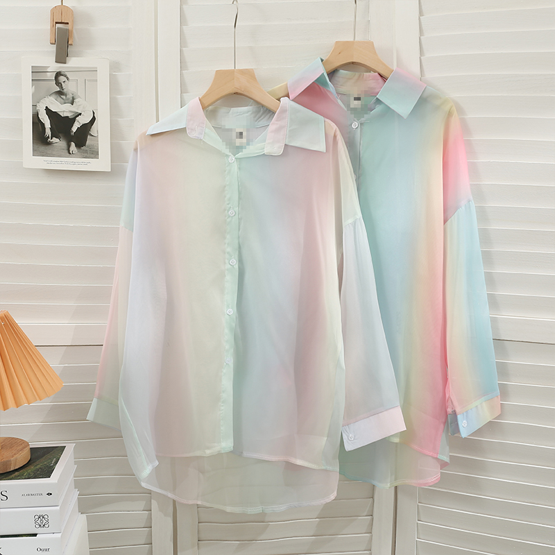 See Through Chiffon Blouse