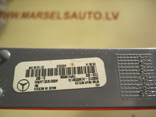 A1668200174 Mercedes Benz ML 350 Rear Right Bumper Light Reflector | eBay