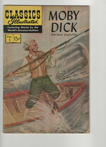 Vintage Comic Classics Illustrated No. 5 Moby Dick | eBay