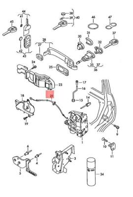BOWDEN CABLE VW CAMPMOBILE TYP2 TRANSP. LT CAMPMOBILE-T5 T6 7E0837085 ...