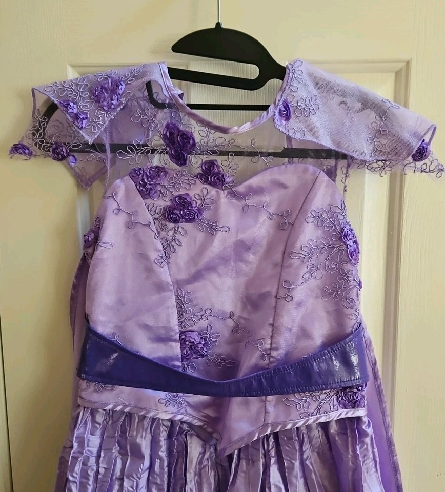 Disney Chasing Fireflies Descendents Mal Dress Girls Size 8 Halloween ...